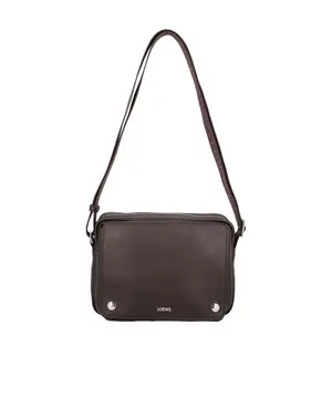 Loewe Logo Printed Xs Messenger Bag - Black
