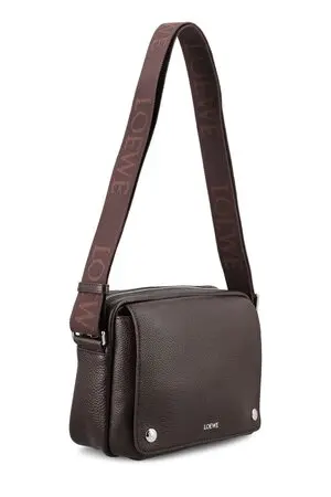 Loewe Logo Printed Xs Messenger Bag - Black