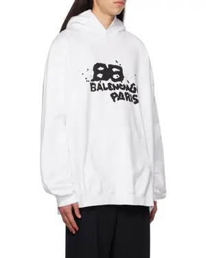 Balenciaga Hand Drawn Bb Icon Hoodie