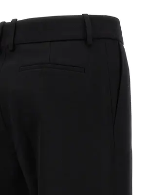 Rabanne High Waist Straight Leg Pleated Trousers