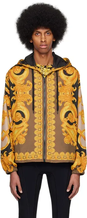 Versace Baroque Printed Zip-up Jacket
