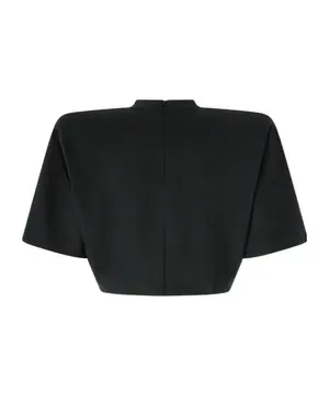 Pinko Crewneck Cropped T-shirt