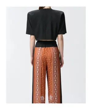 Pinko Crewneck Cropped T-shirt
