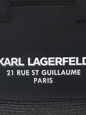 Karl Lagerfeld Rue St-guillaume Raffia Tote Bag