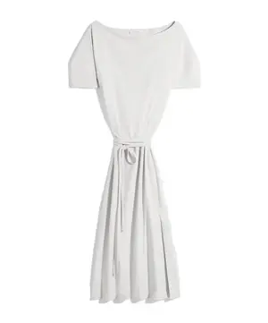 LEMAIRE Off-the-shoulder Belted Dress - Pearl