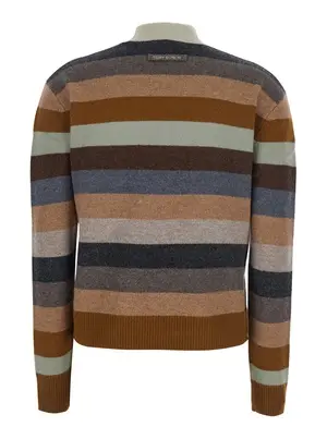 Tory Burch Striped High-neck Jumper - No