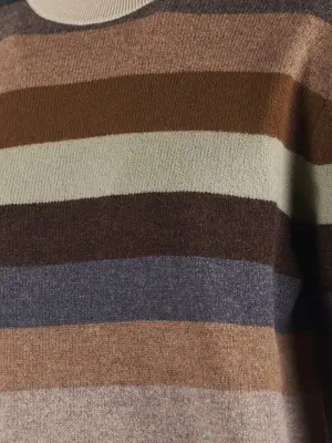 Tory Burch Striped High-neck Jumper - No
