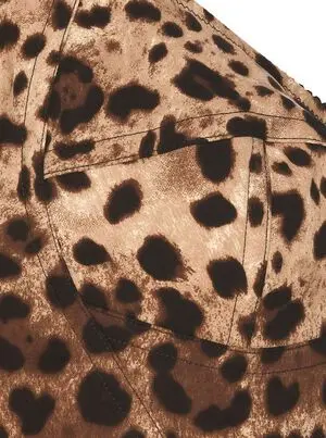 Dolce & Gabbana Leopard Print Sweetheart Bustier Top