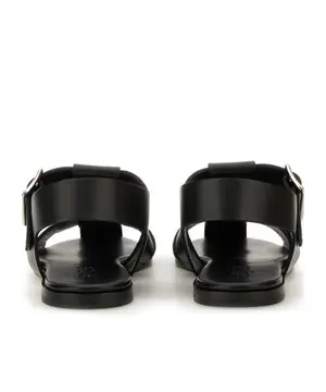 AeydĒ Buckle Fastened Cut-out Sandals - Black