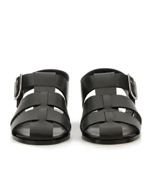 AeydĒ Buckle Fastened Cut-out Sandals - Black