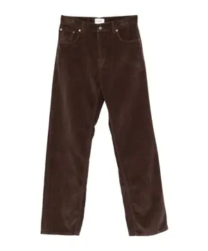 HAIKURE Boyfriend Straight-leg Corduroy Pants