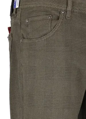 Jacob Cohen Check Printed Mid-rise Trousers