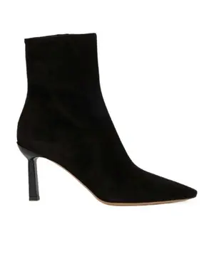 FERRAGAMO Pointed Toe Ankle Boots With Side Zip