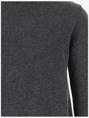 Woolrich Crewneck Jumper With Embroidered Logos - Shadow Gray