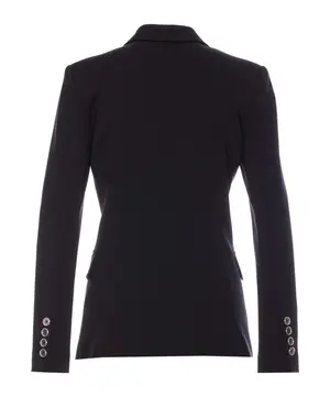 Pinko Single-breasted Blazer With Buckle Cuffs - Black
