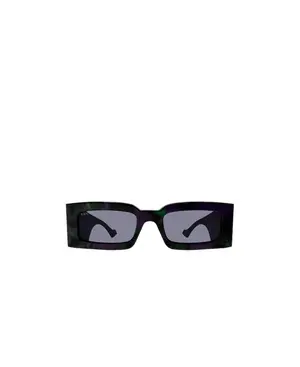 Gucci Rectangular Frame Sunglasses - Black