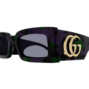 Gucci Rectangular Frame Sunglasses - Black