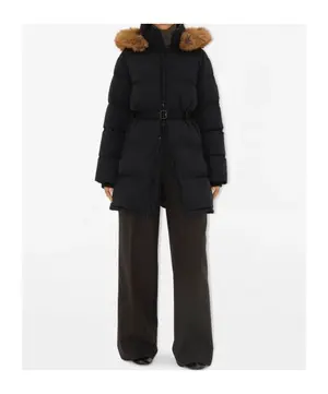 Burberry Belted Hooded Puffer Coat