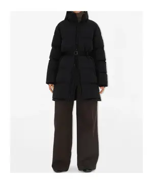 Burberry Belted Hooded Puffer Coat
