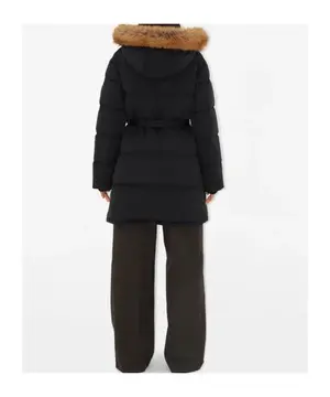 Burberry Belted Hooded Puffer Coat