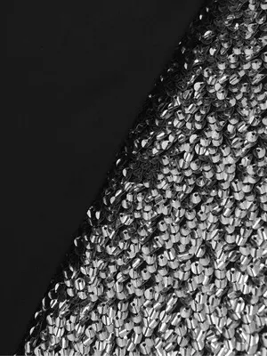 Givenchy Long Sleeve Backless Sequined Evening Gown