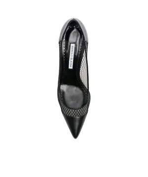 Manolo Blahnik Capcour Mesh-panelled Pumps