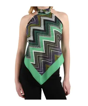 Missoni Zigzag Print Halter Top