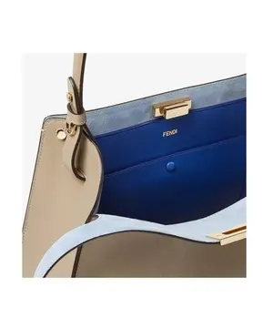 Fendi Way Medium Tote Bag - Grey