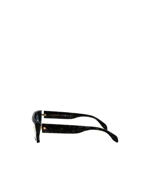 Alexander McQueen Rectangle Frame Sunglasses - Black