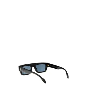 Alexander McQueen Rectangle Frame Sunglasses - Black
