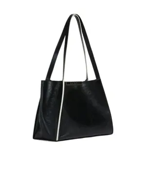 Marni Leather Tote Bag - Black