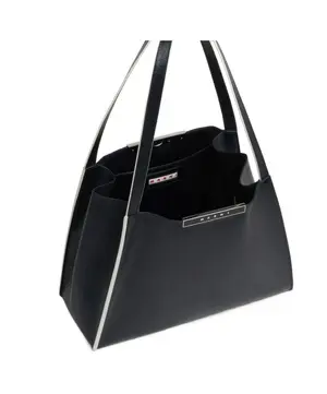 Marni Leather Tote Bag - Black
