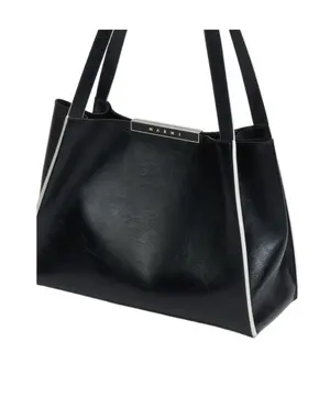 Marni Leather Tote Bag - Black