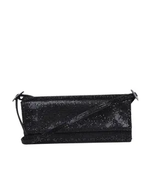 Benedetta Bruzziches Vittissima La Grande Embellished Shoulder Bag - Black