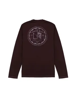 Emporio Armani Logo Details Long-sleeved T-shirt - Black