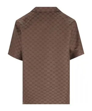 Gucci Gg Collared Short-sleeved Shirt