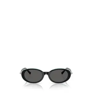 TIFFANY  CO. Tiffany & Co. Oval Frame Sunglasses - Nero Blu