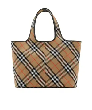 Burberry Vintage Checked Medium Tote Bag - Sand-colored