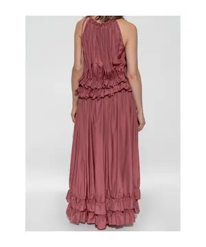 Chloé Ruffled Halterneck Maxi Dress