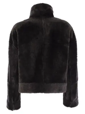 Brunello Cucinelli High Neck Zip-up Jacket