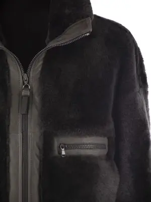 Brunello Cucinelli High Neck Zip-up Jacket