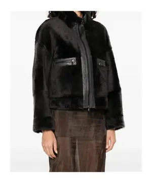 Brunello Cucinelli High Neck Zip-up Jacket