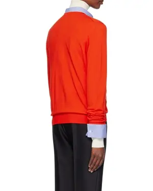 THE ROW Haius V-neck Fine Knit Sweater