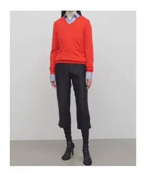 THE ROW Haius V-neck Fine Knit Sweater