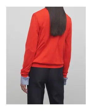 THE ROW Haius V-neck Fine Knit Sweater