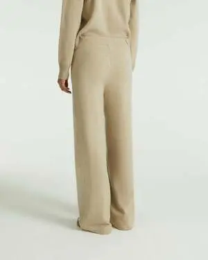 YVES SALOMON Knitted Wide-leg Trousers