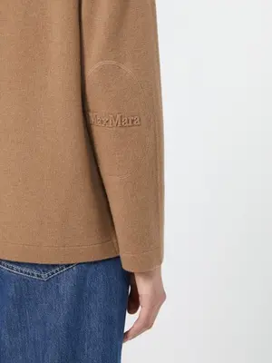 Max Mara Eroico Drawstring Knitted Hoodie - Camel