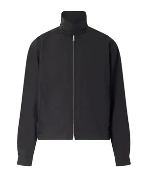 Dries Van Noten Zip-up Stand Collar Jacket - Black