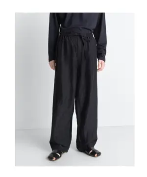 LEMAIRE Relaxed Fit Pyjama Pants With Drawstring - Black