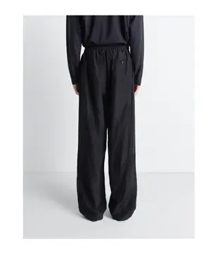 LEMAIRE Relaxed Fit Pyjama Pants With Drawstring - Black